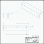 CounterBalance Stair Tread Bracket - Powdercoated Black